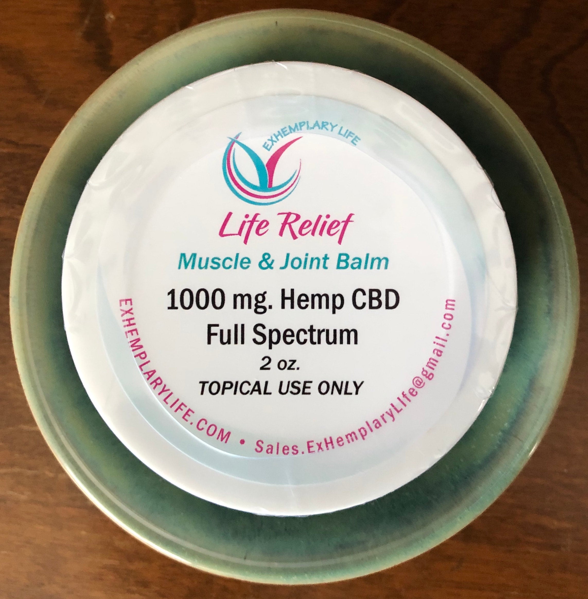 Hemp Life Relief Balm 1000mg | Exhemplary Life