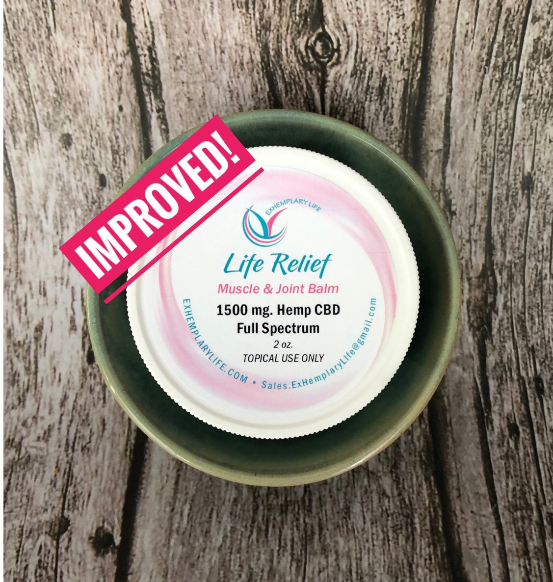 Hemp Life Relief Balm 1000mg | Exhemplary Life